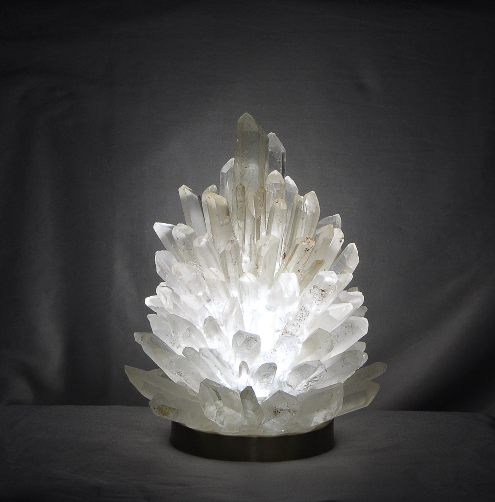 Rock Crystal Cluster Lamp Liberty – Rare Rock Crystal